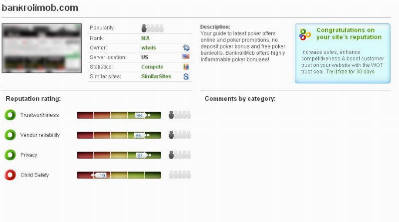 BRM on Mywot - BankrollMob Poker Forum Community
